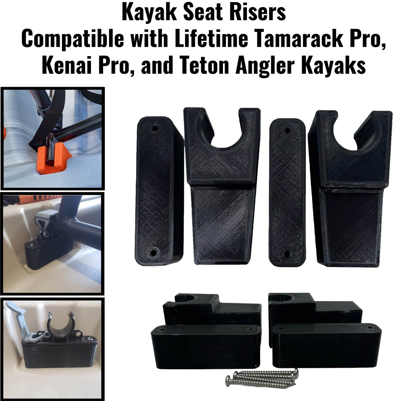 Kayak Seat Riser for Lifetime Tamarack Pro, Kenai Pro, and Teton Angle ...