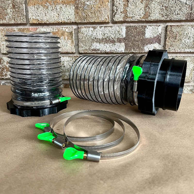 4" Port Magnetic Dust Collector System 10PC Starter Kit - Quick Discon ...